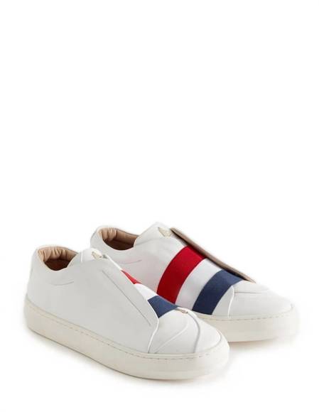 DANIEL ESSA | Shoes | New Daniel Essa Liberte White Leather Sneakers In ...